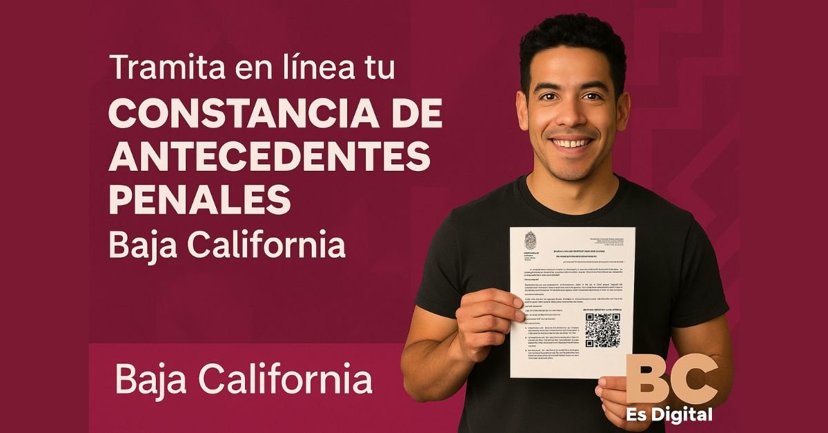 Cómo tramitar en línea tu constancia de antecedentes penales en Baja ...